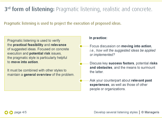 How to become a good listener - Manageris synopses