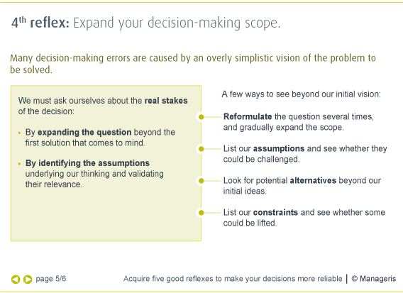 Decision-making traps - Manageris synopses