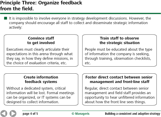 Building a consistent and adaptive strategy - Synthèse Manageris