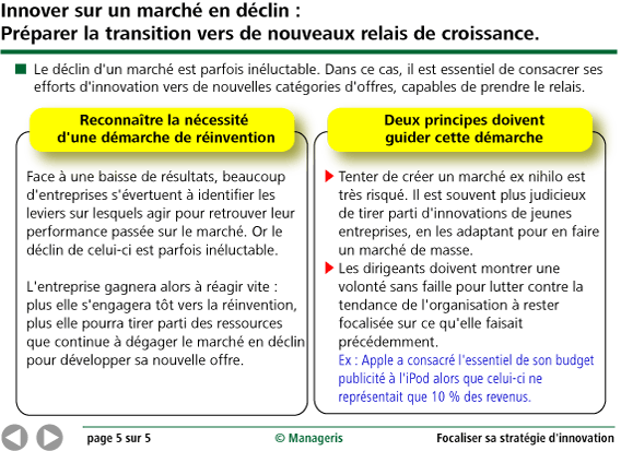 Focaliser sa stratégie d'innovation - Synthèse Manageris